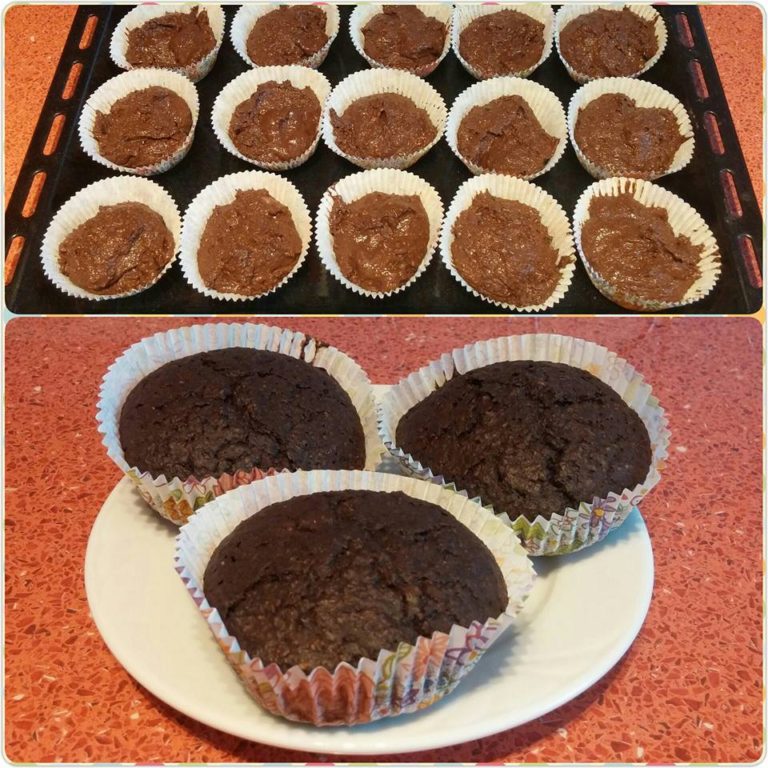 Csokis muffin zabpehelylisztből - Salátagyár